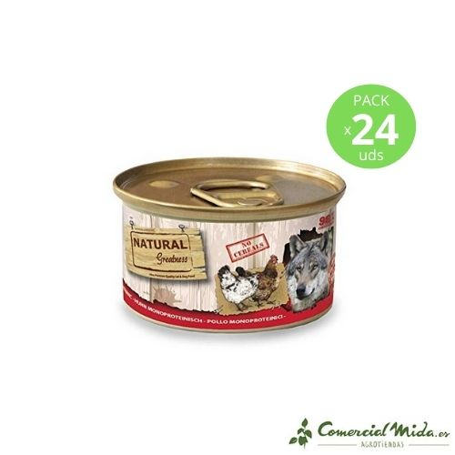 Cibo Umido GRANDEZZA NATURALE Pollo Monoproteico Cani Sensibili ...